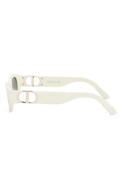 Dior 30montaigne S9u Square Sunglasses - Ivory / Blue
