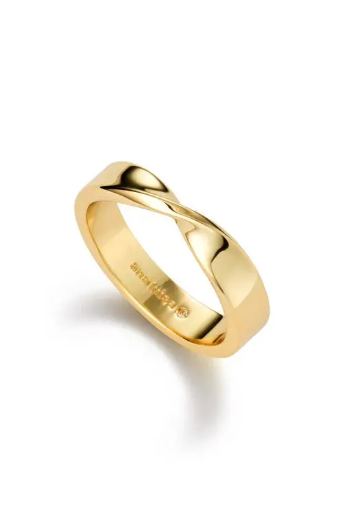 ANA LUISA Eliora Twisted Band Ring - Gold