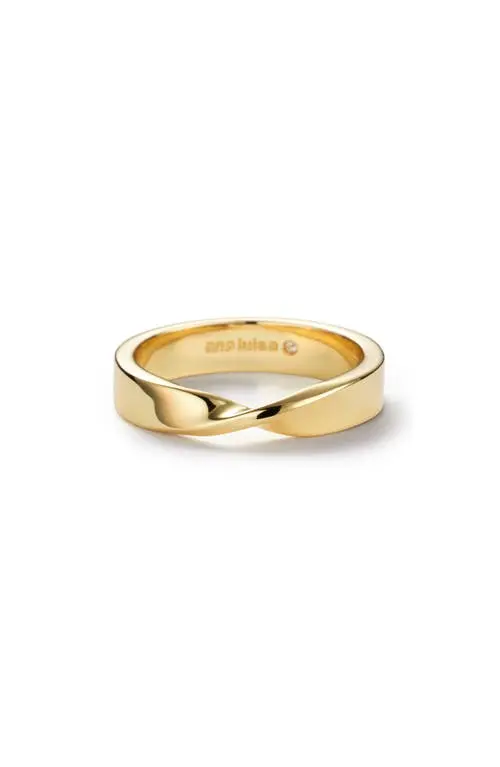 ANA LUISA Eliora Twisted Band Ring - Gold
