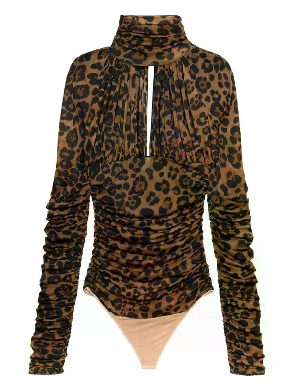 Blumarine Leopard-print Bodysuit