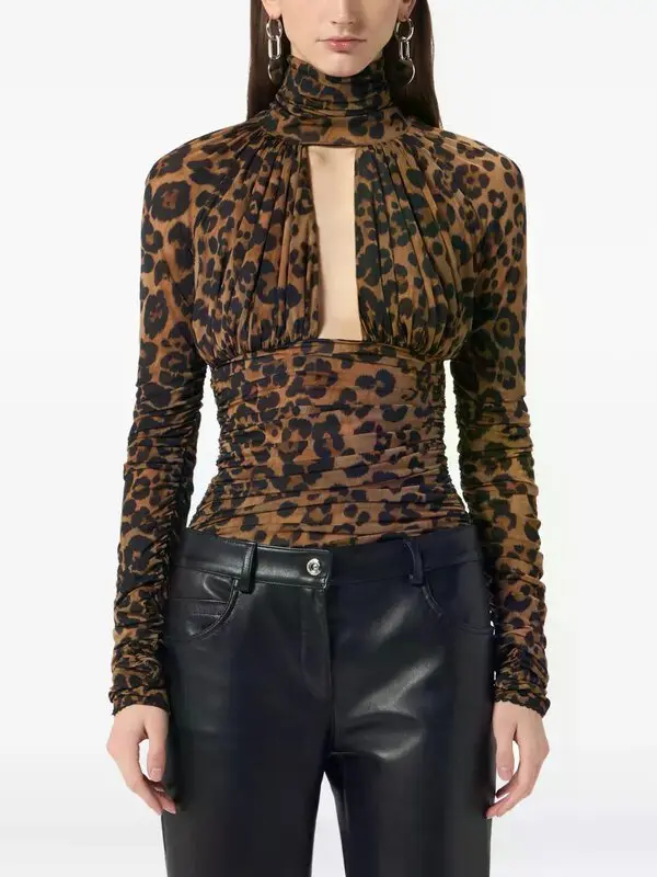 Blumarine Leopard-print Bodysuit