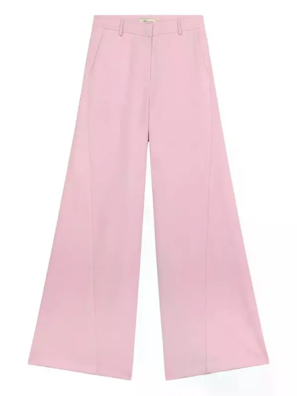 Blumarine Pleated Wide-leg Trousers