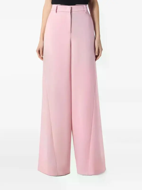 Blumarine Pleated Wide-leg Trousers