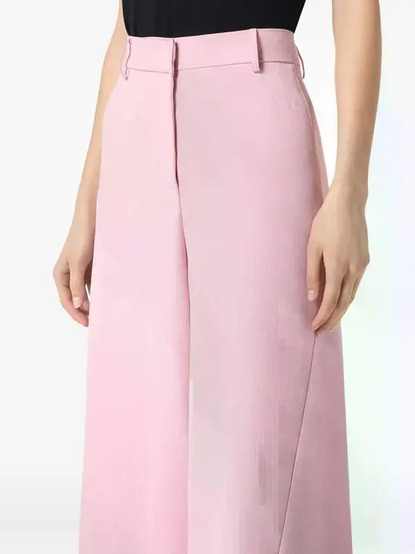 Blumarine Pleated Wide-leg Trousers