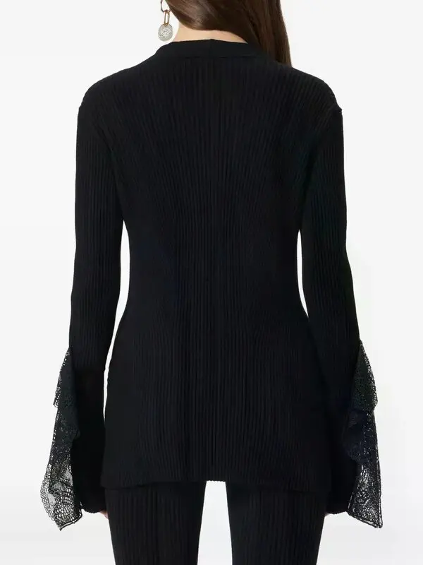 Blumarine Lace-trimmed Cardigan