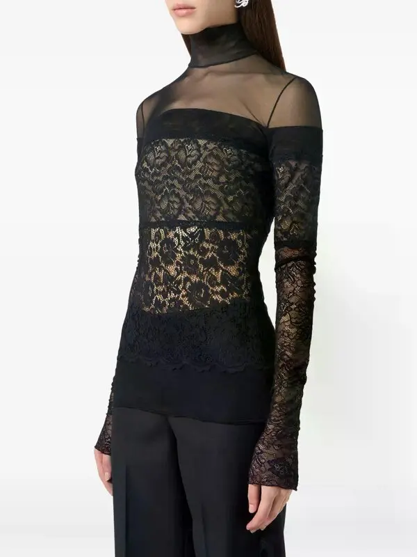 Blumarine Sheer Lace Top