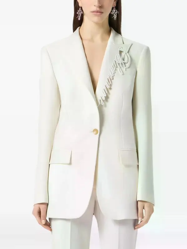 Blumarine Logo-embroidered Blazer