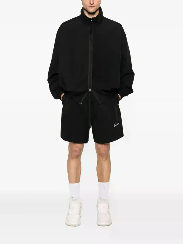 Fear Of God Logo-embroidered Drawstring Track Shorts - Black