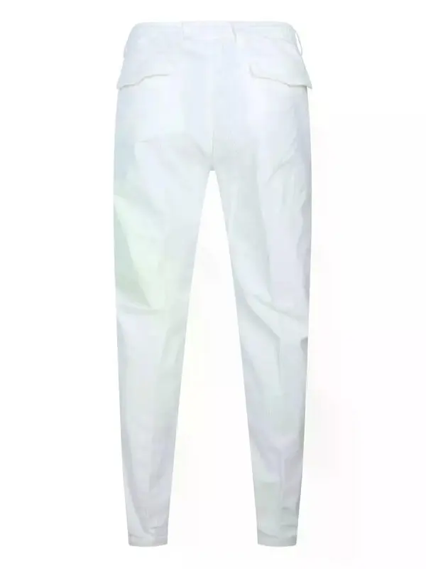 Eleventy Pleated Drawstring Trousers - White