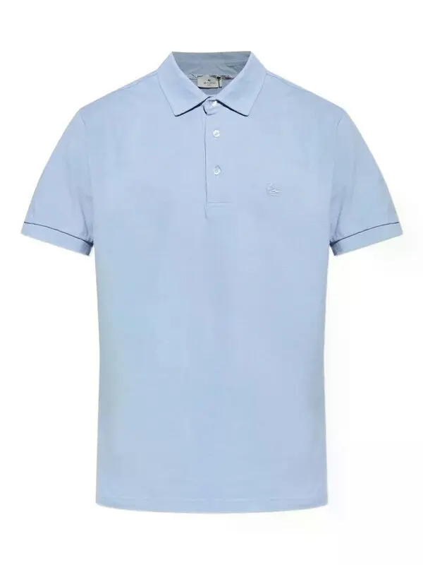 Etro Logo-embroidered Cotton Polo Shirt