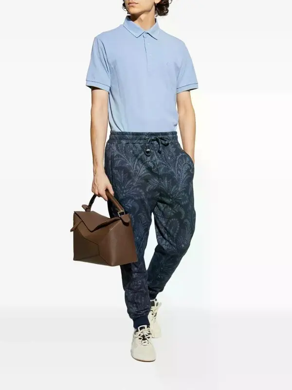 Etro Logo-embroidered Cotton Polo Shirt