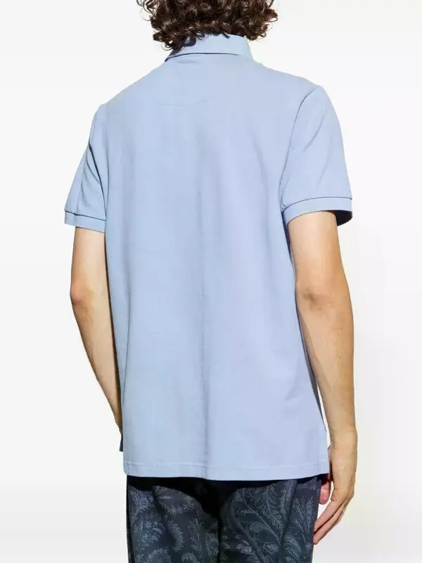 Etro Logo-embroidered Cotton Polo Shirt