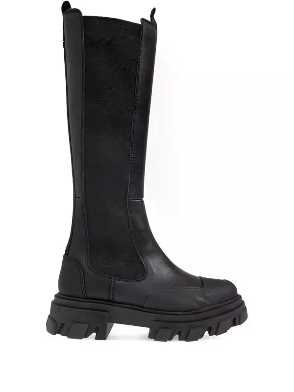 GANNI 55mm Knee-high Boots - Black