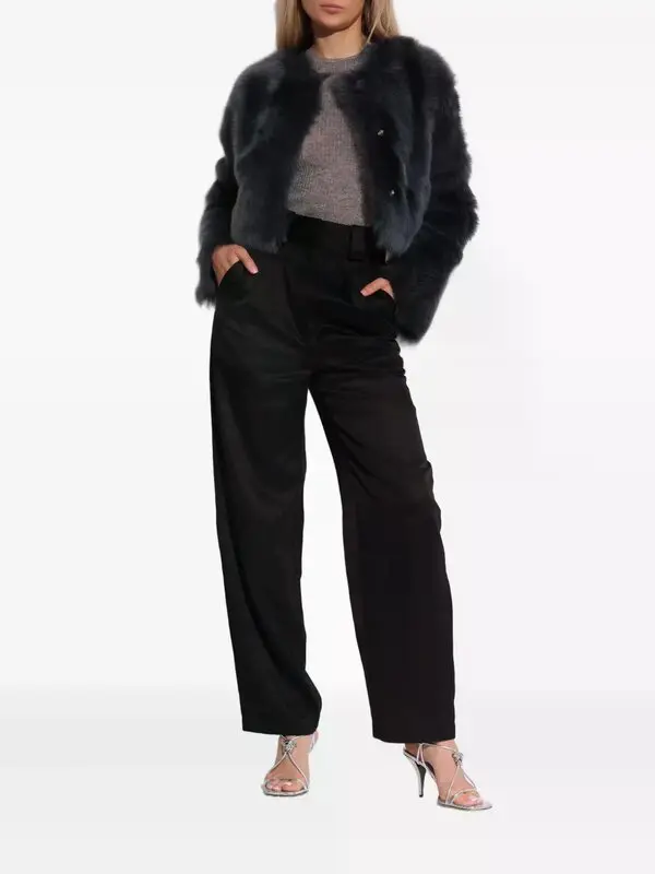 IRO PARIS Cropped Sheepskin Jacket