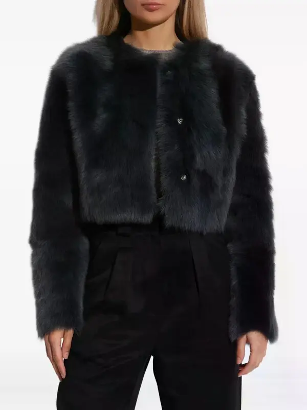 IRO PARIS Cropped Sheepskin Jacket