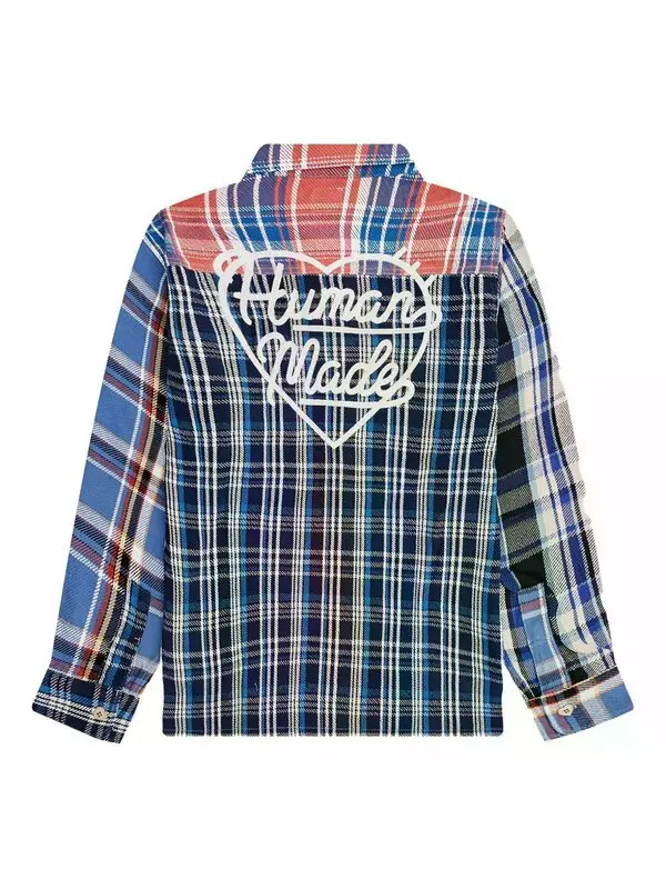 HUMAN MADE Patchwork Plaid Shirt - Blue