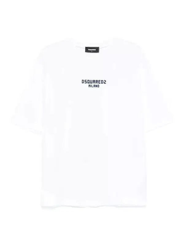 Dsquared2 Logo-embroidered T-shirt - White