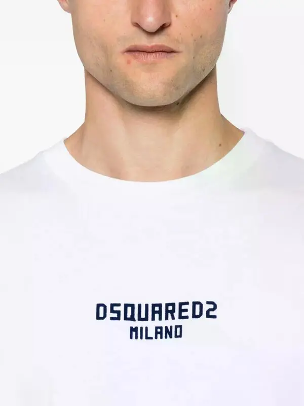 Dsquared2 Logo-embroidered T-shirt