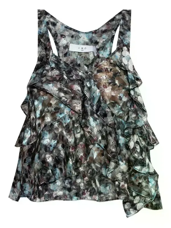 IRO PARIS Abstract-print Top
