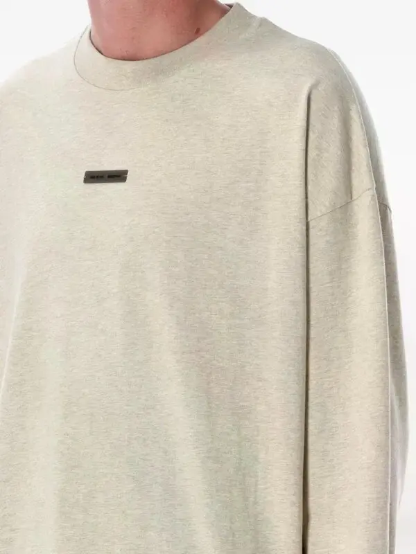 Fear Of God Long Sleeve T-shirt With Logo Detail - Neutrals