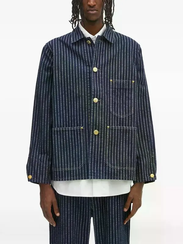 HUMAN MADE Pinstripe Denim Jacket