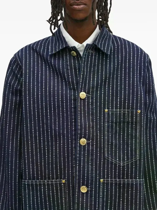 HUMAN MADE Pinstripe Denim Jacket