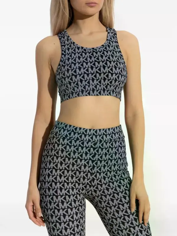 Michael Kors Logo-print Racer-back Top