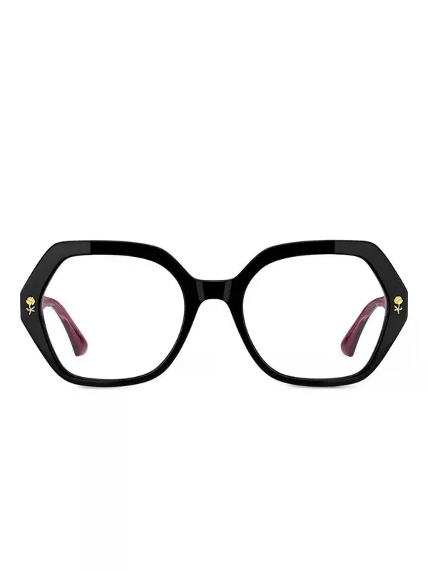 Etro Geometric Frame Eyeglasses - Black