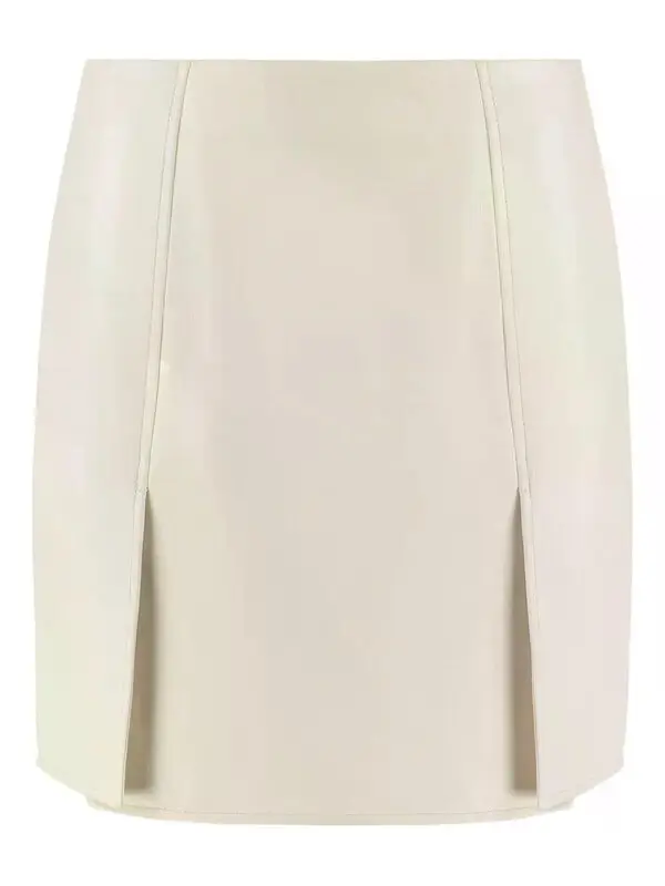 TOD'S Leather Mini Skirt - White