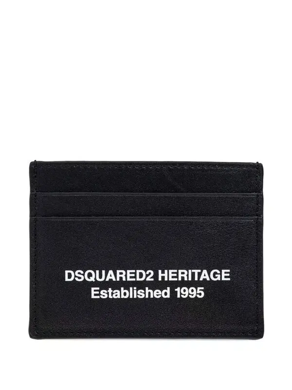 Dsquared2 Heritage Leather Cardholder - Black