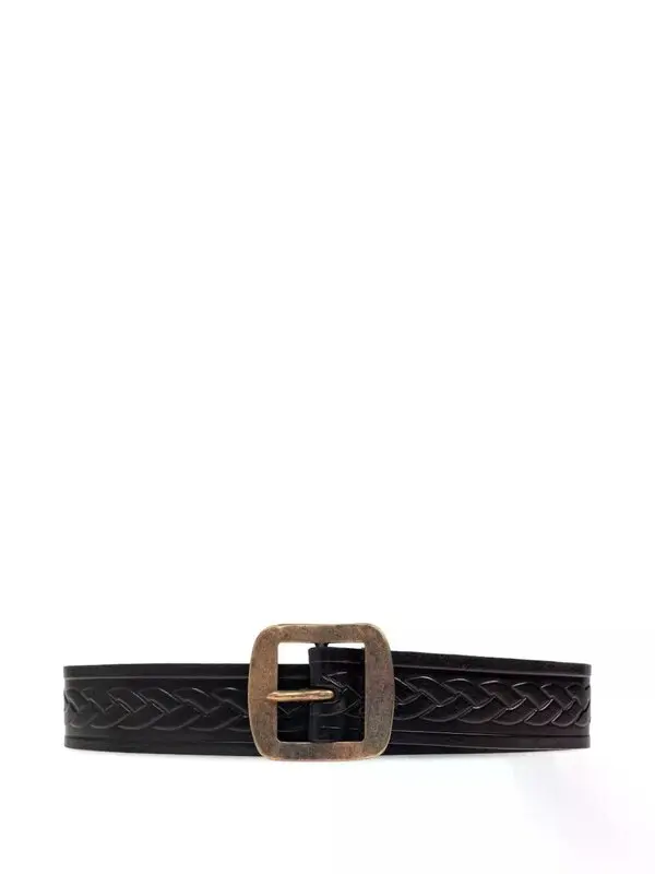 Dsquared2 Braided Leather Belt - Black