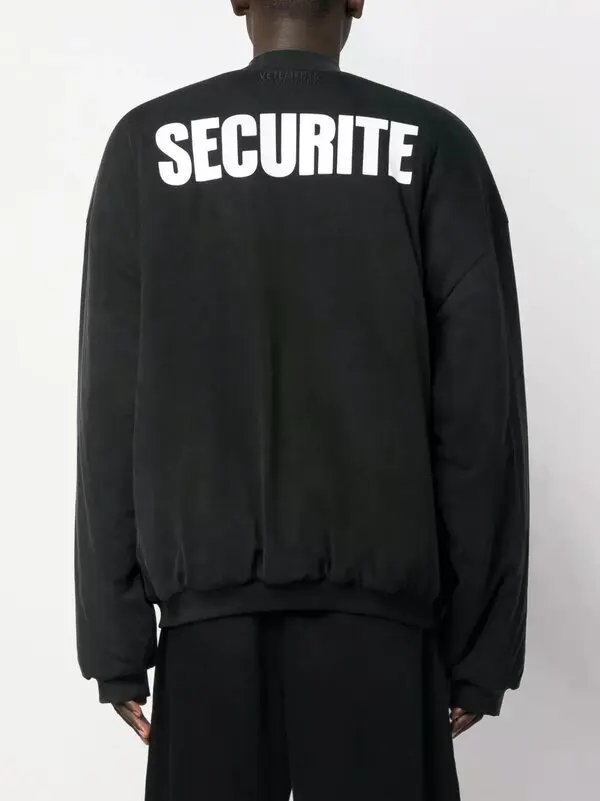 Vetements Slogan-print Cotton Bomber Jacket