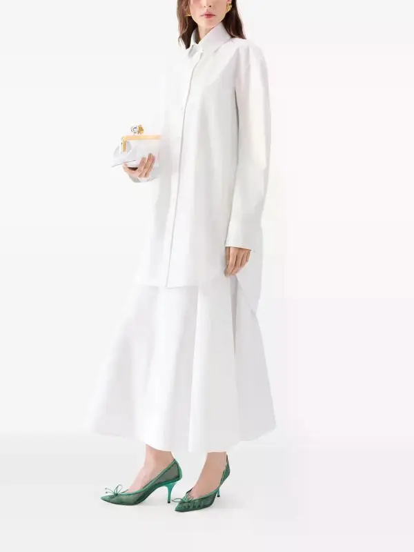 Jacquemus The Ovalo Shirt Dress - White