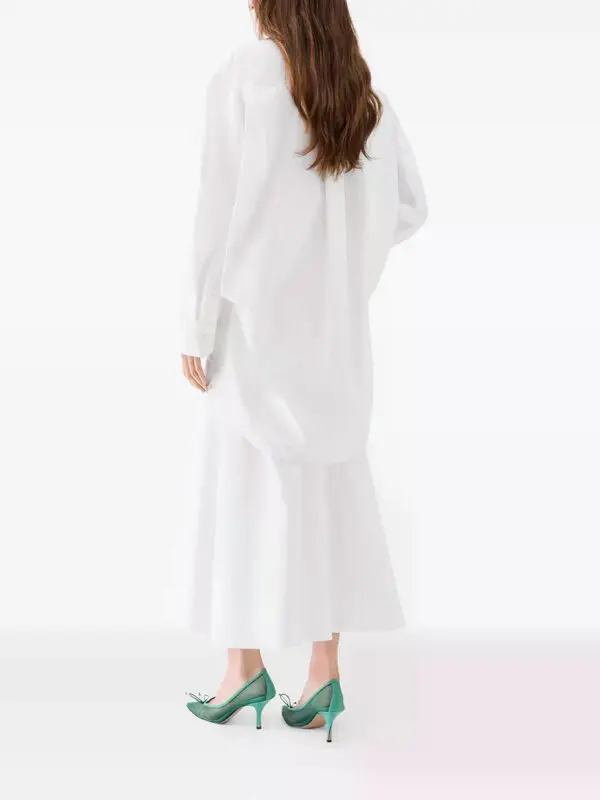Jacquemus The Ovalo Shirt Dress - White