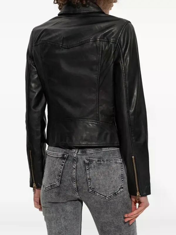 ALLSAINTS Vela Asymmetric-zip Leather Jacket