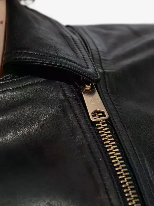 ALLSAINTS Vela Asymmetric-zip Leather Jacket