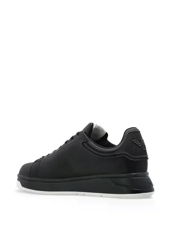 Emporio Armani Leather Lace-up Sneakers