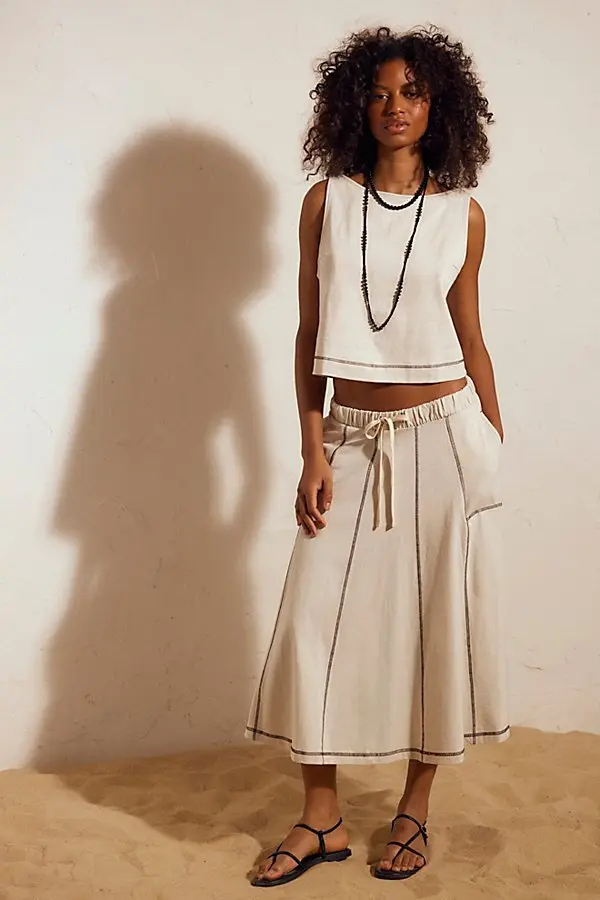 Free People Strada Skirt Set - Bernacle Island