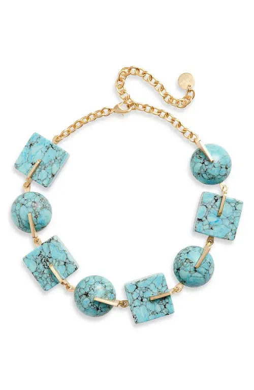 Cult Gaia Laguna Stone Choker Necklace - Ibiza Turquoise
