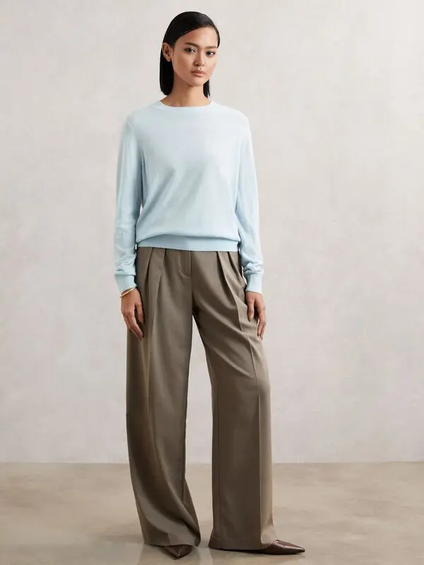 REISS Hester Wool Crew-neck Jumper