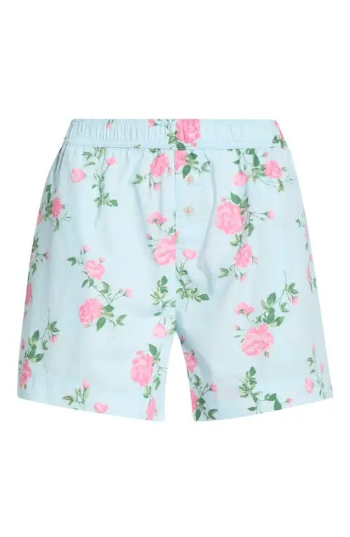 OPEN EDIT Boxer Shorts - Blue- Pink Mood Floral