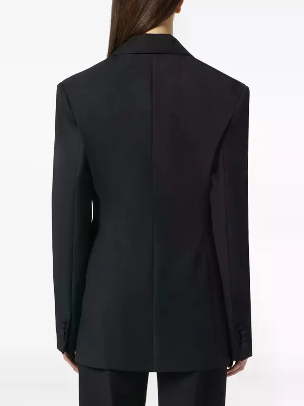 Blumarine Embroidered Rose Detail Blazer