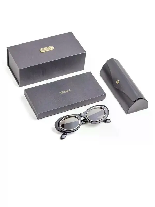 Matsuda Oval Frame Sunglasses - Black
