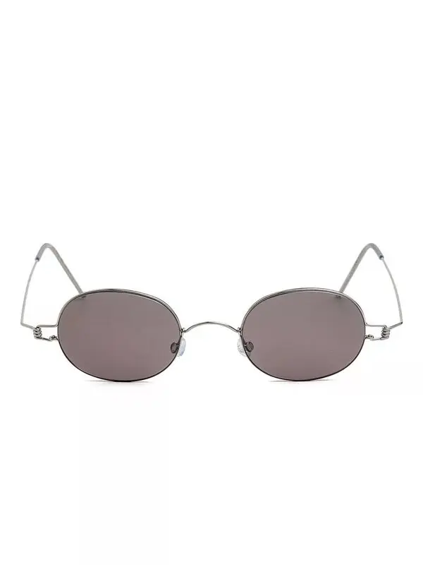 LINDBERG Oval-frame Sunglasses - Silver