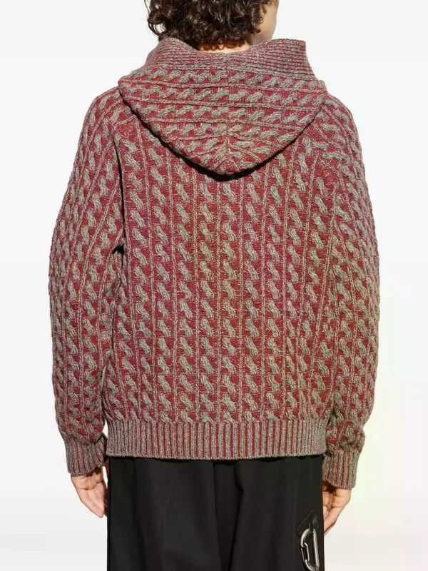 Etro Cable-knit Zip-up Hoodie
