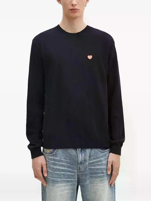 HUMAN MADE Heart-logo Wool Sweater