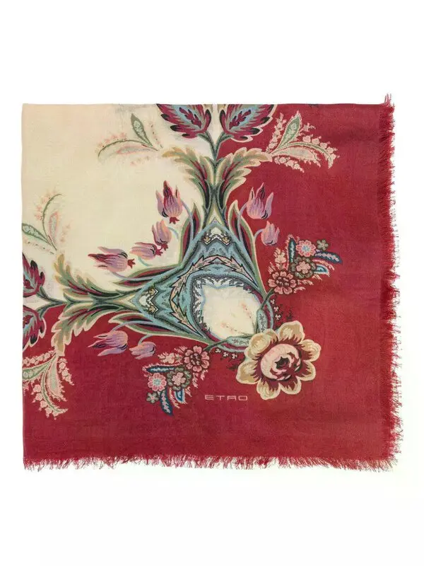 Etro Floral-print Scarf - Red