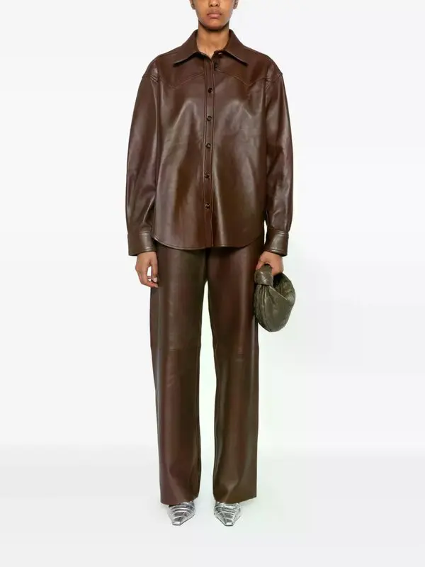 HAIKURE Leather Panelled Trousers