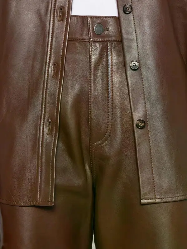 HAIKURE Leather Panelled Trousers