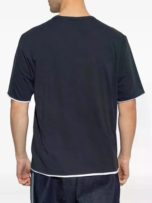Theory Contrasting-trim T-shirt - Blue